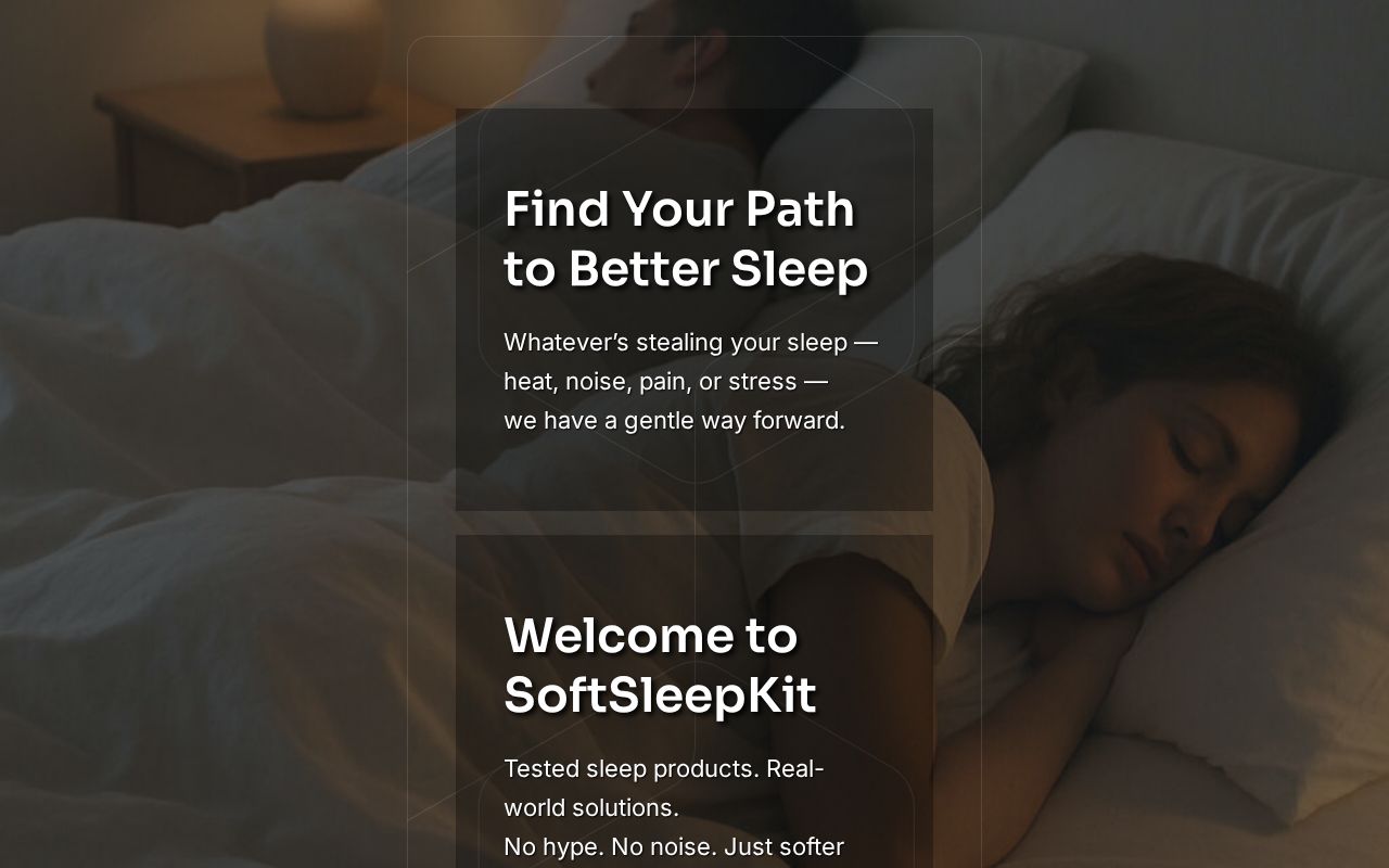 SoftSleepKit – Tested Sleep Products That Actually Work